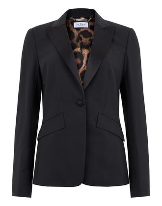 Philipp Plein Single Breasted Fit Blazer Skull