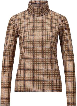 Caliban Slim-Fit Langarmshirt mit Stehkragen