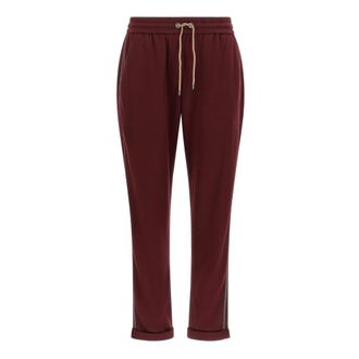 Brunello Cucinelli Track Joggers - - Trousers - Damen - Rot - M