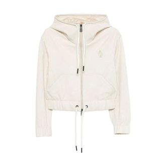 Moncler Femme, Sweatshirts et sweats &agrave; capuche, Beige, Taille: 40 FR Sacs