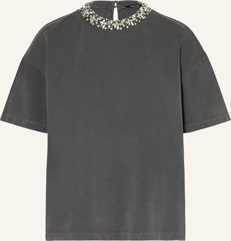 Marc Aurel Marc Aurel T-Shirt Mit Schmucksteinen grau