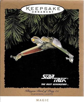 Hallmark Star Trek Weihnachten Ornament mit flackerndem Lichter: Klingon Bird of Prey (Hallmark 1994)