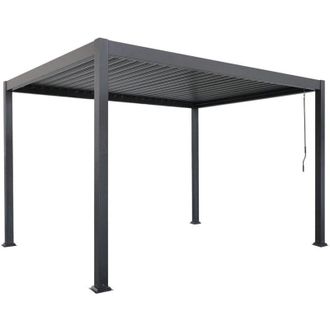 DRAWER Pergola bioclimatique aluminium 4 x 3 m pergola jardin terrasse lames orientables Tero