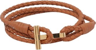 Tom Ford braided logo bracelet - Braun