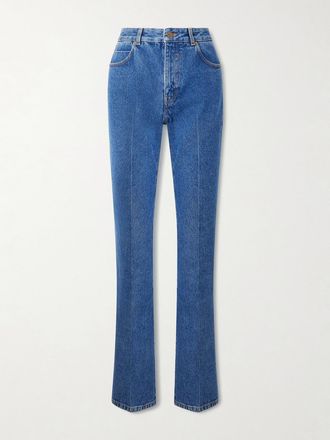 Balmain Hoch Sitzende Bootcut-jeans - Blau