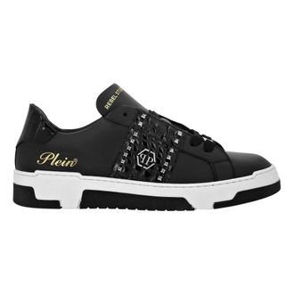 Philipp Plein unisex, Chaussures, Noir, Taille: 36 EU Low Top Baskets Rebel Studs