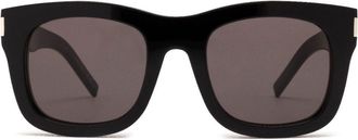 Saint Laurent Eyewear Monceau Sonnenbrille mit Oversized-Gestell - Schwarz