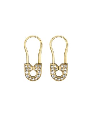 Philipp Plein Ohrringe - Ohrringe Plein Safety Pin - Gr. unisize - in Gold - f&uuml;r Damen