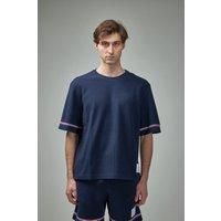 Thom Browne Rugby Fit Short Sleeve Tee In Cotton Interlock