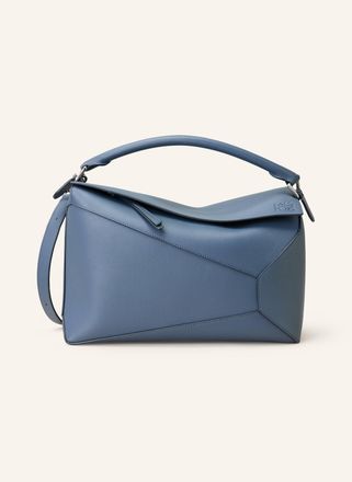 Loewe Handtasche Puzzle Edge Large blau