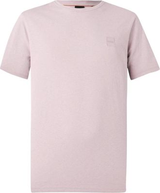 HUGO BOSS Homme, Tops, Rose, Taille: XL T-shirt en coton &agrave; manches courtes et col rond