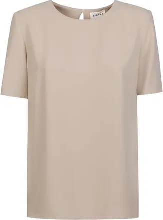P.A.R.O.S.H. P.a.r.o.s.h., Femme, Tops, Beige, Taille: 36 FR Crepe Top