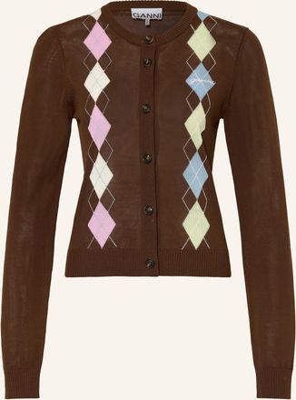 Ganni Strickjacke braun