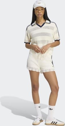 adidas Originals Resort S - Polo-Oberteil in Wollwei&szlig;