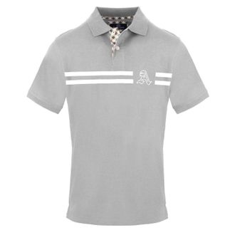Aquascutum Poloshirt f&uuml;r Herren, Mit Kragen, kurz&auml;rmlig (Grau)