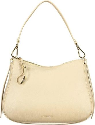 Coccinelle Sac bandouli&egrave;re en cuir grain&eacute; - Femme - Sacs - Beige - Taille: ONE Size