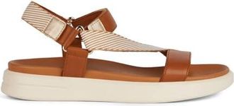 Geox Femme D Xand 2s C Sandales de Sport, Blanc Ocre, 38 EU