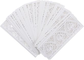 PartyKindom 50stücke Led Teelicht Lampenhüllen Mit Herzförmigem Filigranem Ausschnitt Dekorative Weiße Papierhüllen Für Teelichter Langlebig Für Hochzeiten Partys