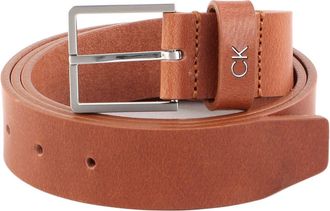 Calvin Klein Herren Gürtel Formal Belt 3,5 cm Ledergürtel, Braun (Cognac), 110 cm