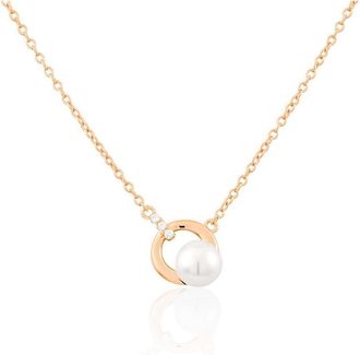 Cleor Collier en argent 925/1000 et zircon