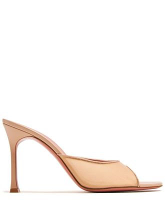 Amina Muaddi mules Alexa 95 mm - Tons neutres