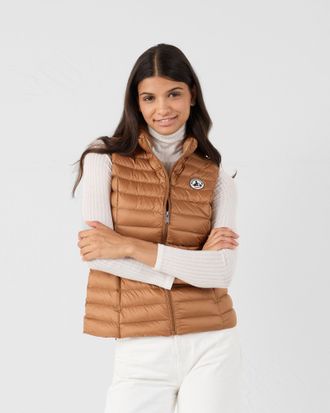 Jott Doudoune l&eacute;g&egrave;re sans manches Sucre roux Seda - Taille 4XL