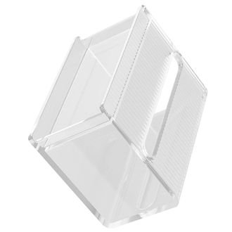 FOMIYES Wandmontierter Taschentuchspender aus Acryl Durchsichtige Taschentuchbox mit Ablagefach Selbstklebend ohne Bohren Vielseitiger Papierhalter f&uuml;r Badezi