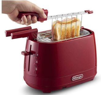 DeLonghi DeLonghi CTLAP2203.R Toaster 2 Scheibe(n) Rot 550 W