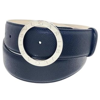 Bulgari Pre-owned Vintage Lederg&uuml;rtel - - Pre-owned - Herren - Blau - ONE SIZE