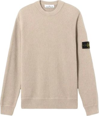 Stone Island Homme, Pulls, Beige, Taille: L Pull ras du cou en maille