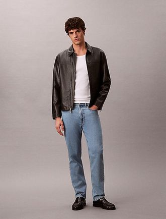 Calvin Klein Standard Straight Fit Jeans - Adam Lt Stone - Herren - 3634