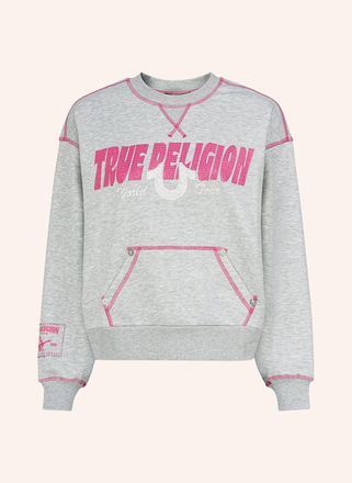 True Religion Sweatshirt Crystal grau