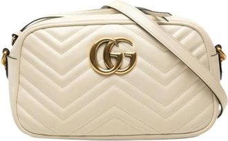 Gucci Sac bandouli&egrave;re matelass&eacute; Pre-owned - Femme - Pre-owned - Beige - Taille: ONE Size