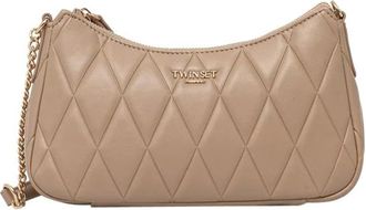 Twinset Femme, Sacs, Beige, Taille: ONE Size Sac bandouli&egrave;re matelass&eacute;
