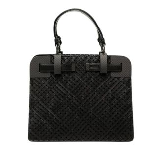 Bottega Veneta Sac &agrave; main en cuir tress&eacute; Pre-owned - Femme - Pre-owned - Noir - Taille: ONE Size