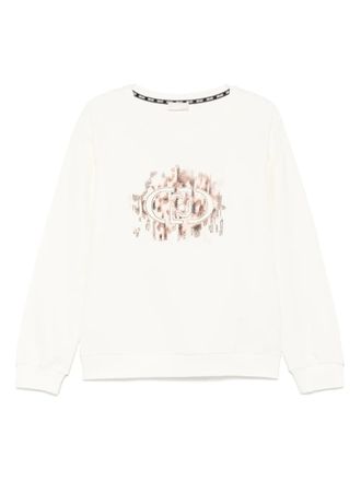 Liu Jo Sweatshirt mit Logo-Verzierung - Weiß