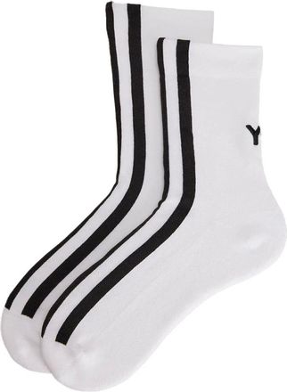 Yohji Yamamoto Homme, Sous-v&ecirc;tements, Blanc, Taille: M Stripes Socks