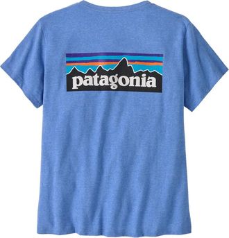 Patagonia Homme, Tops, Bleu, Taille: XS P-6 Logo Responsabili-Tee