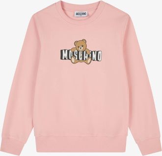 Moschino Moschino Teddy Bear Sweatshirt aus Baumwolle - Pink