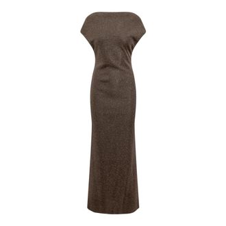 Max Mara Eschimo Langes Kleid - - Dresses - Damen - Braun - M