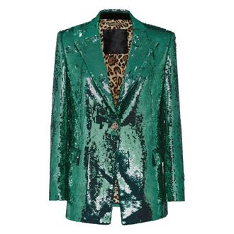 Philipp Plein Blazer Paillettes - - Jackets - Damen - Gr&uuml;n - S