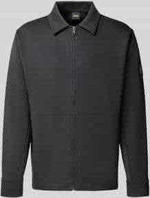 Boss Orange by Hugo Boss Regular Fit Sweatjacke aus Baumwoll-Mix Modell PE_TWIST