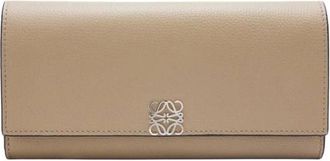 Loewe Femme, Accessoires, Beige, Taille: ONE Size Anagram Continental Wallet
