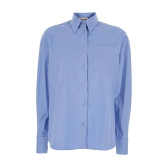 Semicouture Femme, Blouses et Chemises, Bleu, Taille: 36 FR Pocket Shirt