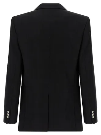 Balmain Mens Black Virgin Wool Blazer Clothing