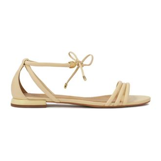 Kazar Cremefarbene Sandalen mit Bindung und vollem Absatz - - Shoes - Damen - Beige - 40 EU