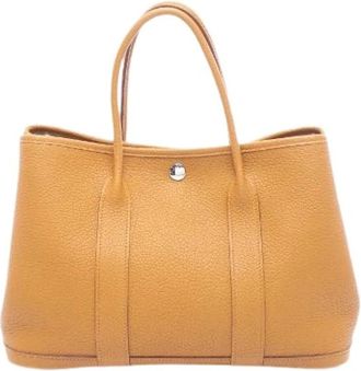 Herm&egrave;s Pre-owned Garden Party TPM Negonda Leder Shopper - - Pre-owned - Damen - Braun - ONE SIZE