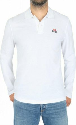 Diesel Poloshirt Slim Fit Langarmshirt aus Baumwolle Pique - T-SMITH-LS-OUT