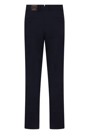 Slowear Mens Trousers Chinolino Blue Linen