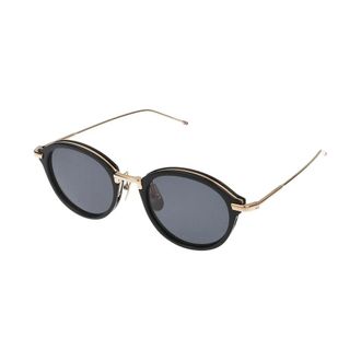 Thom Browne unisex, Accessoires, Jaune, Taille: 49 MM Acetate And Titanium Round Lunettes de soleil